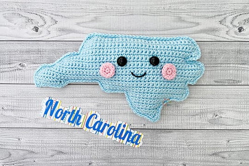 State of North Carolina Kawaii Cuddler® Crochet Pattern – 3amgracedesigns